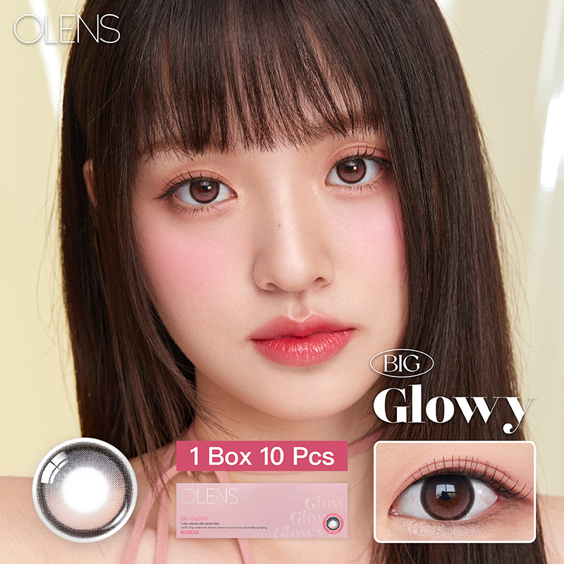 OLENS - OLENS Big Glowy Pink｜1 Day 10片盒裝｜日拋彩色隱形眼鏡