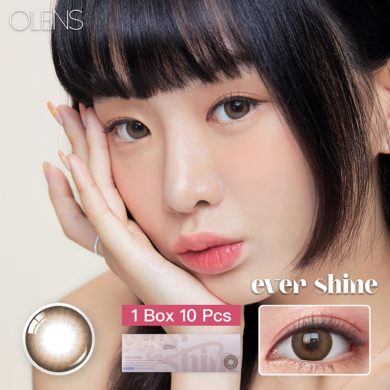 少女可愛款｜明顯放大｜Ever Shine朱古力咖啡色｜OLENS Color Con