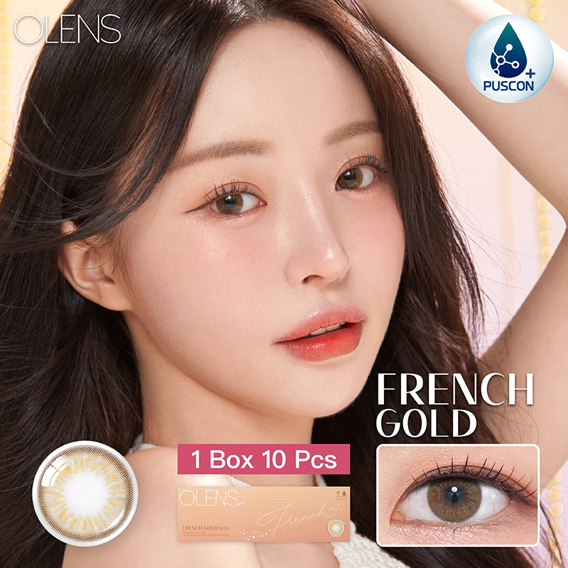 OLENS - OLENS French Gold 3con Hazel｜1 Day 10片盒裝｜日拋彩色隱形眼鏡