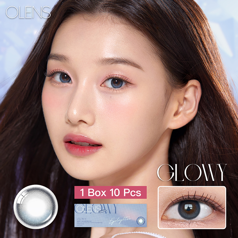 OLENS - OLENS Eyelighter Glowy Sapphire Blue｜1 Day 10片盒裝｜日拋彩色隱形眼鏡