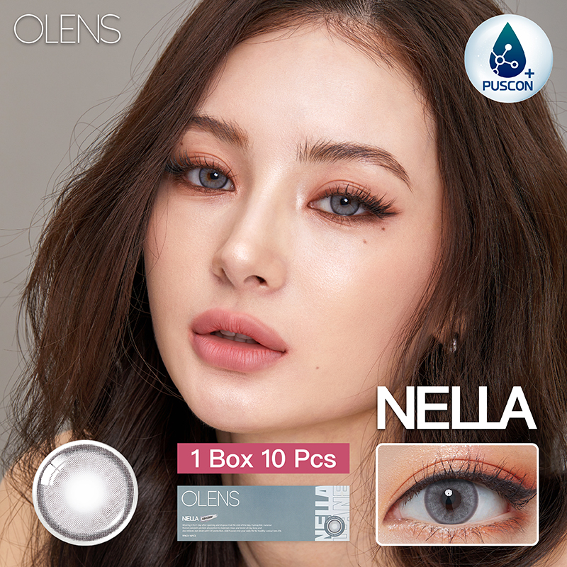 OLENS - OLENS Nella Ash Gray｜1 Day 10片盒裝｜日拋彩色隱形眼鏡
