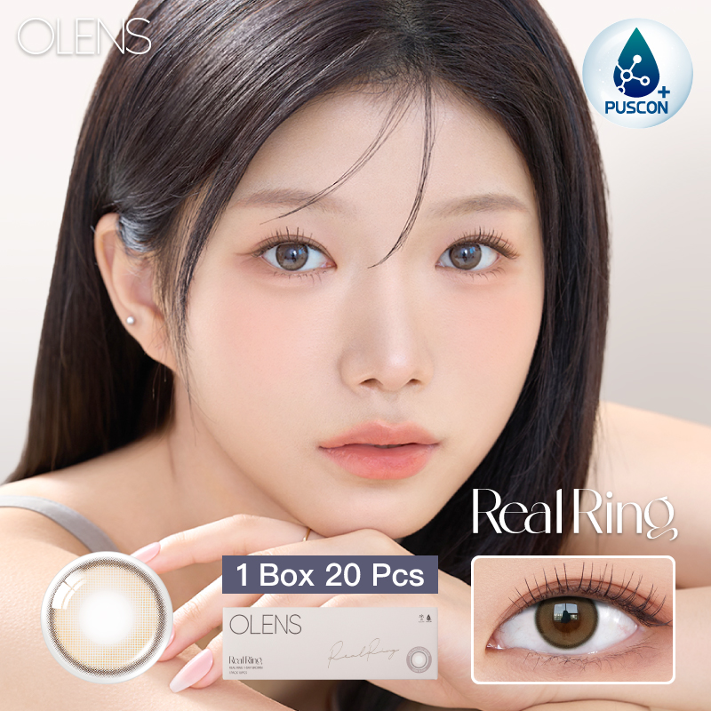 OLENS - OLENS Real Ring Brown｜1 Day 20片盒裝｜日拋彩色隱形眼鏡