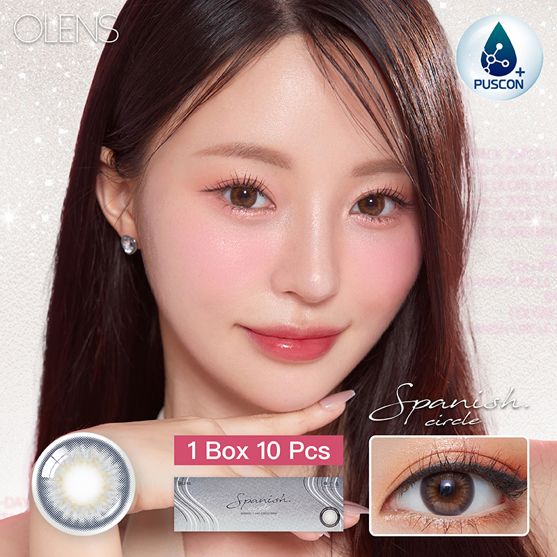 自然輕混血款｜自然放大｜Spanish Circle 灰色｜OLENS Color Con