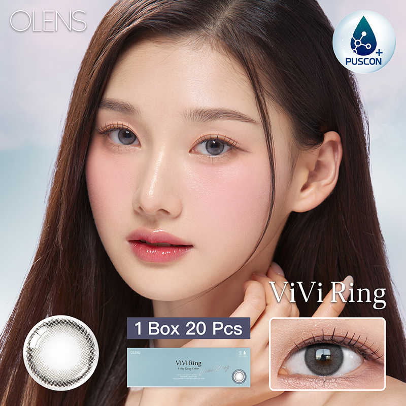 氣質溫柔款｜自然放大｜Vivi Ring 灰色｜OLENS Color Con