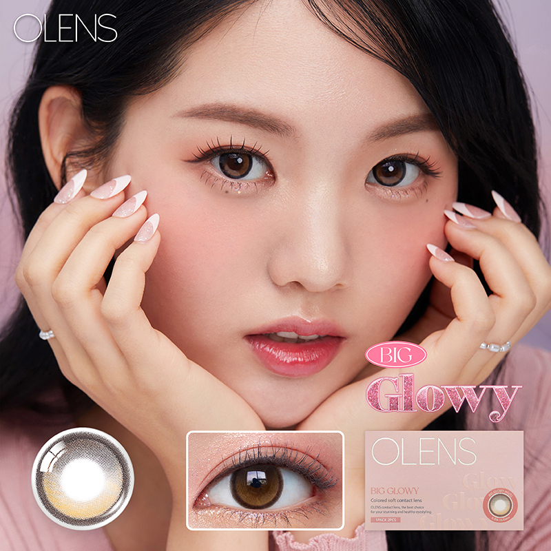 OLENS - OLENS Big Glowy Hazel｜1 Month 2片盒裝｜月拋彩色隱形眼鏡