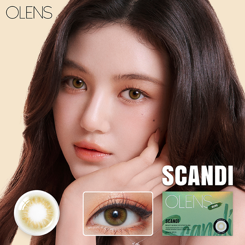 OLENS - OLENS Scandi Olive｜1 Month 2片盒裝｜月拋彩色隱形眼鏡